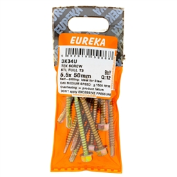 Tek Screw - Steel T3 - Full Thread | Eureka DIY Solutions Pty Ltd